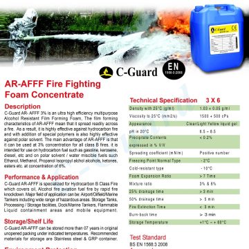 AR-AFFF Foam Concentrate Supplier Karachi | AR-AFFF Foam