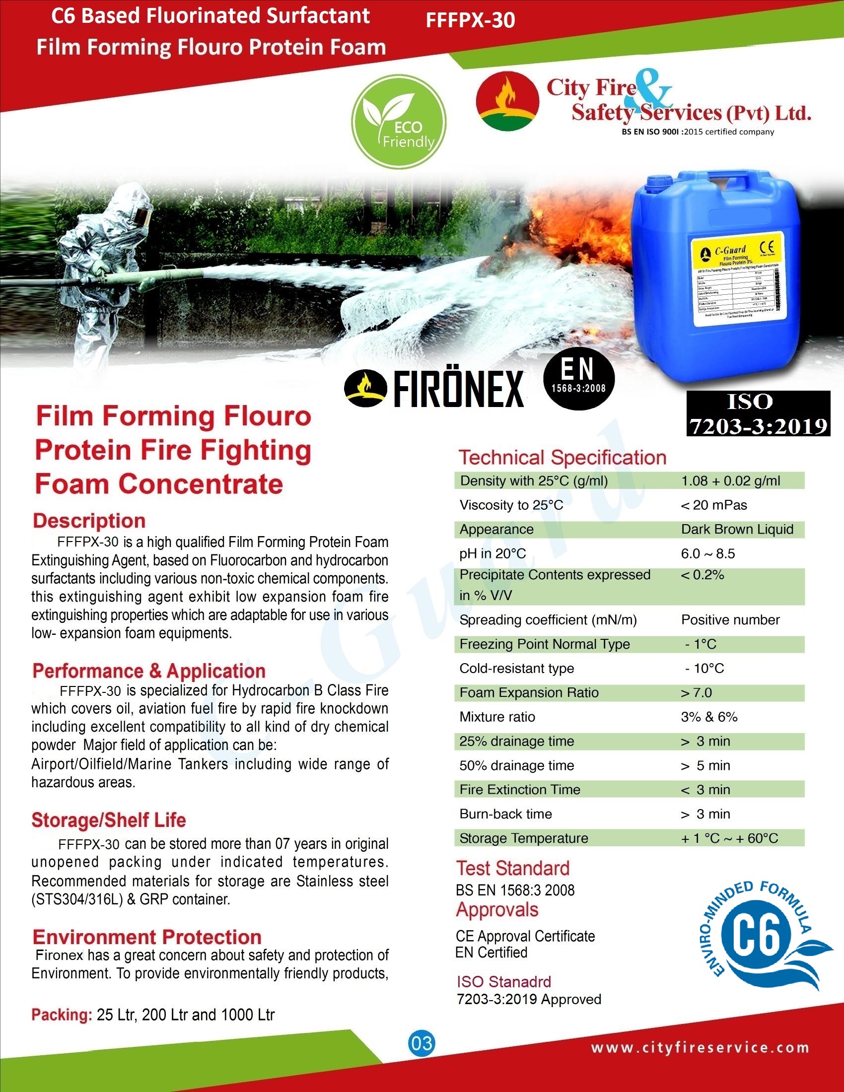 FFFP Foam C6 Chemistry Concentrate Supplier Karachi