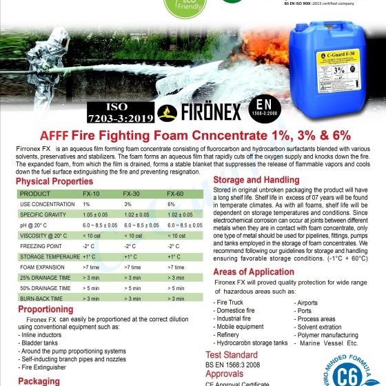 AFFF Fire Fighting Foam Concentrate Supplier Karachi