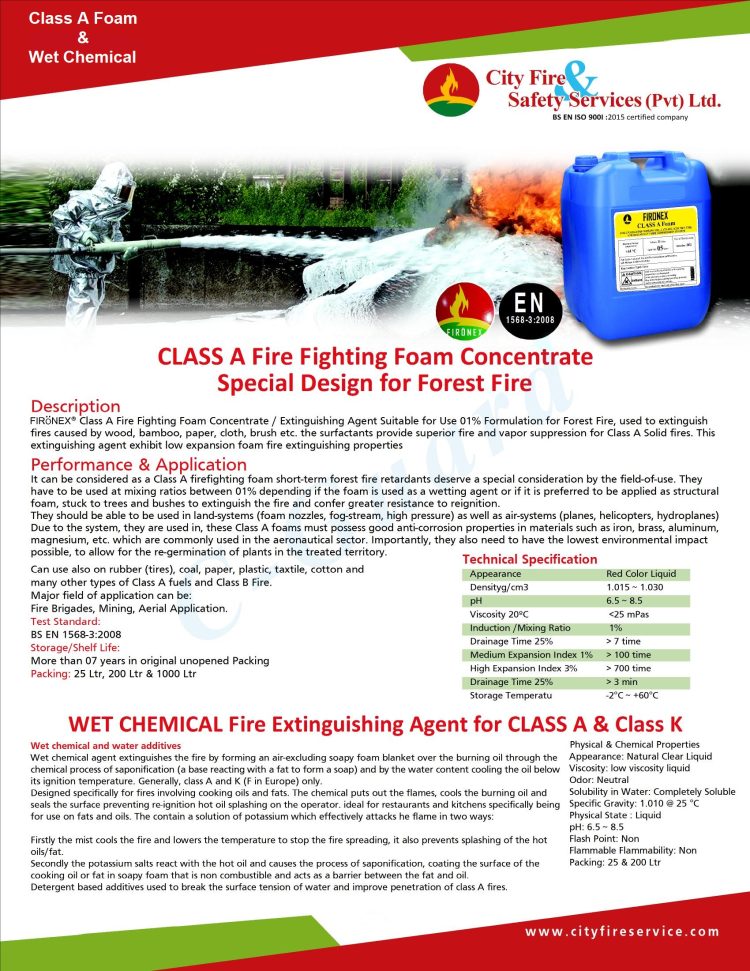Forest Fire Class A Foam | Fire Fighting Foam Supplier Karachi